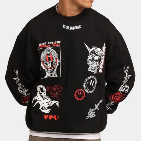 loiter | Sweaters | Loiter Hydra Mlti Logo Crewneck | Poshmark